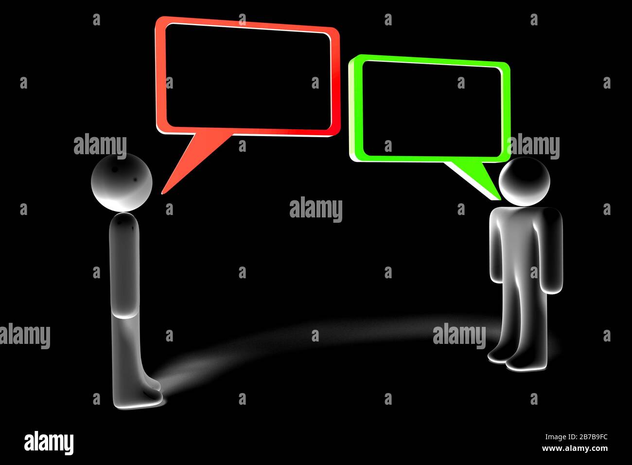3D dialog concept Stock Photo - Alamy