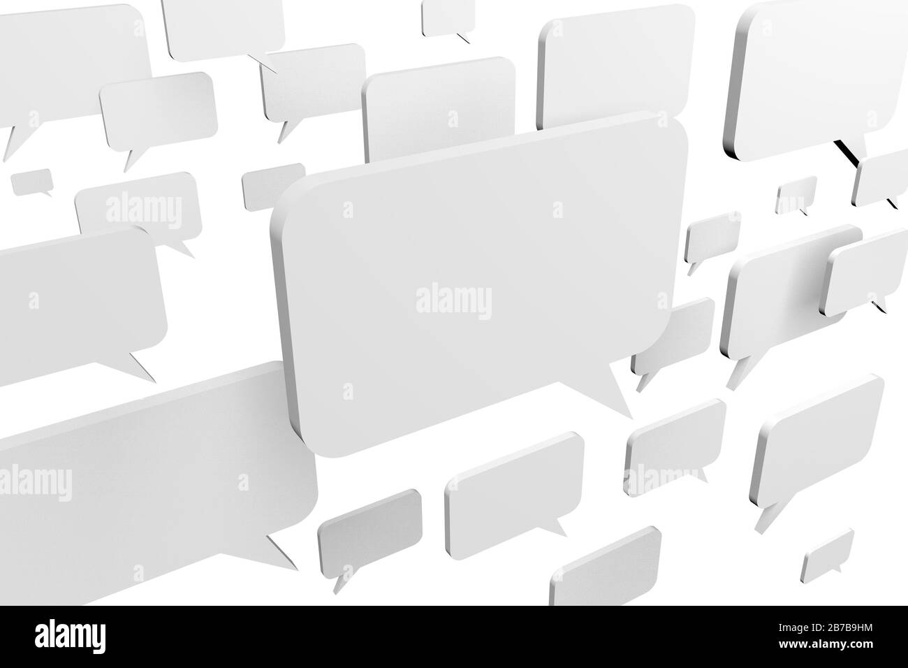 3d speech bubbles hi-res stock photography and images - Alamy