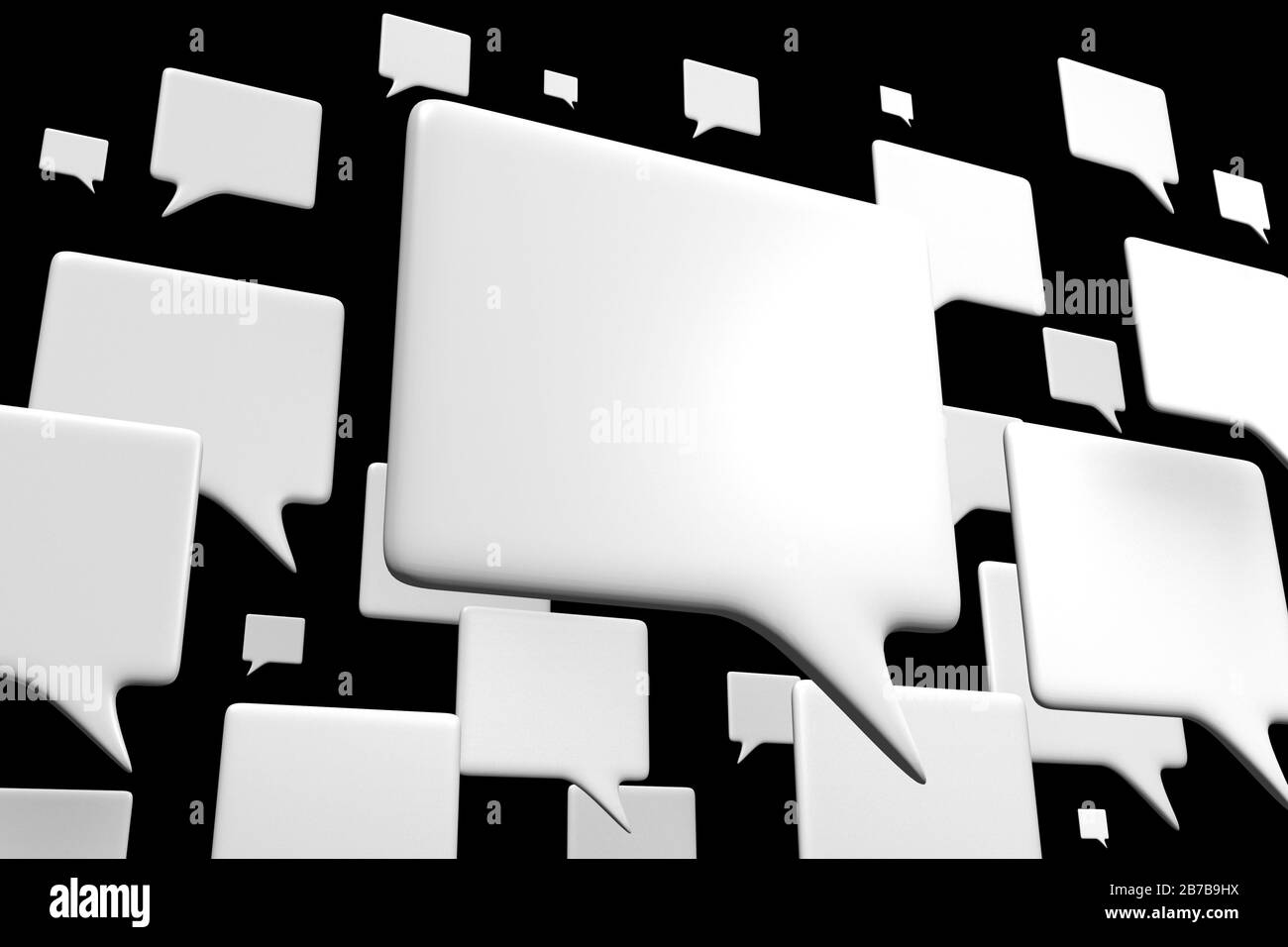 3D speech bubbles Stock Photo - Alamy