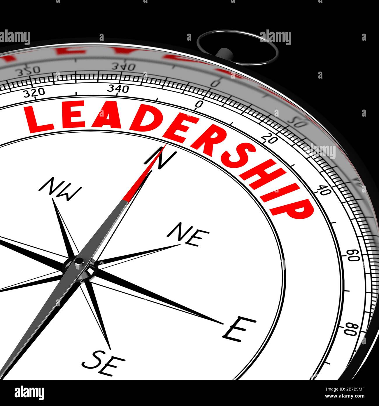 3D compass illustration - Leadership Stock Photo - Alamy