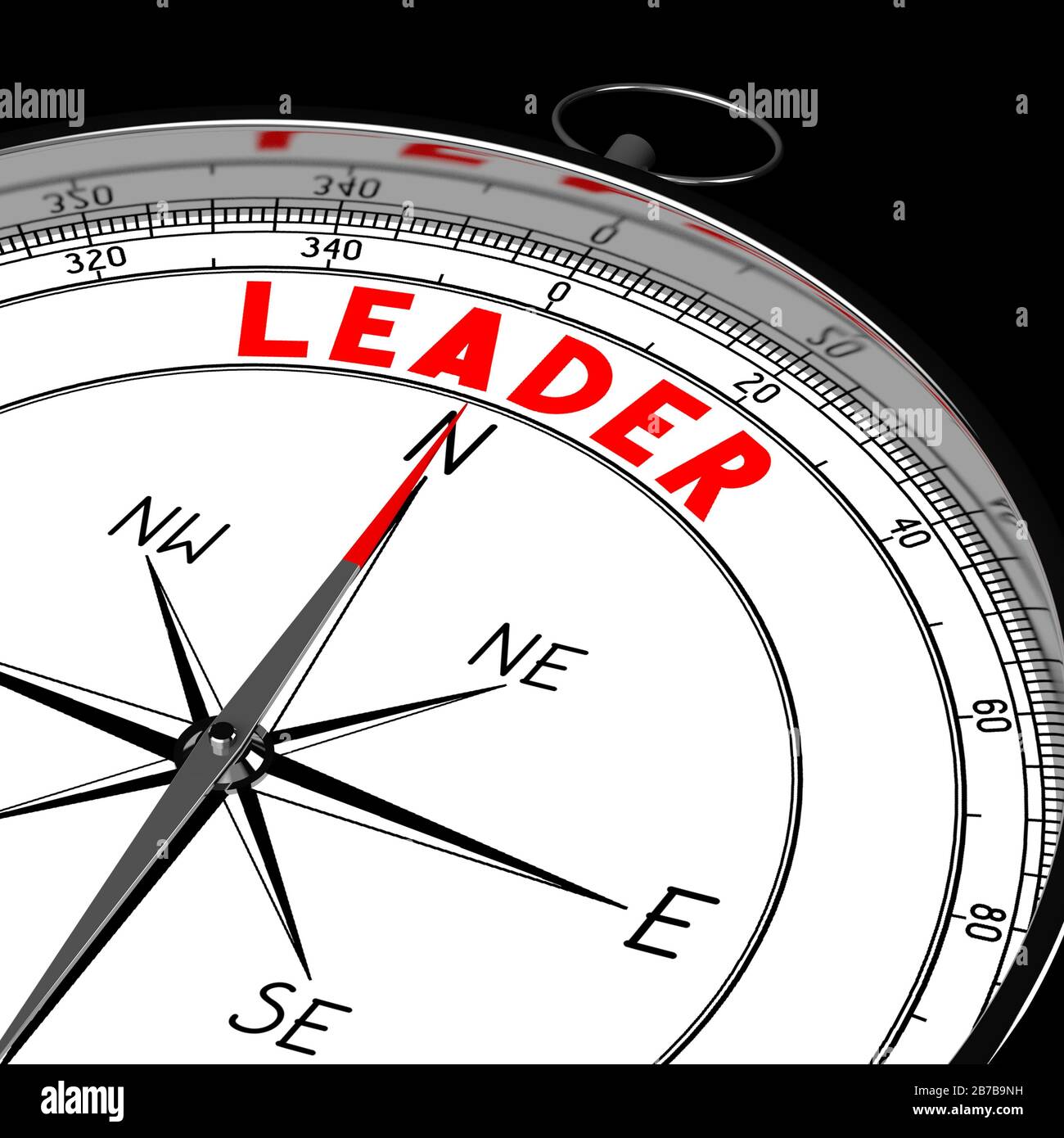 3D compass illustration - Leader Stock Photo - Alamy