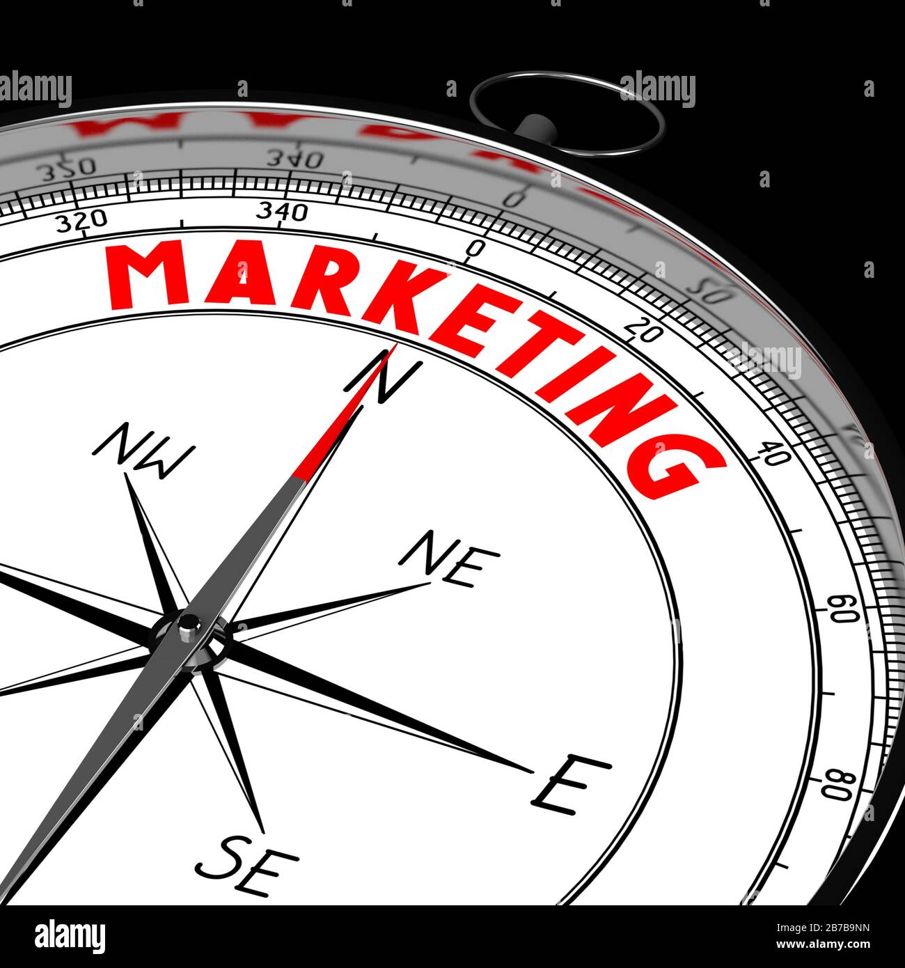 3D compass illustration - Marketing Stock Photo - Alamy