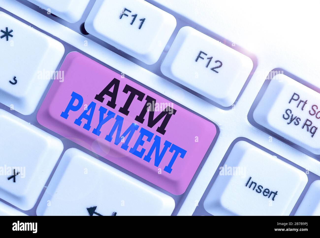 Word writing text Atm Payment. Business photo showcasing Cashless ...