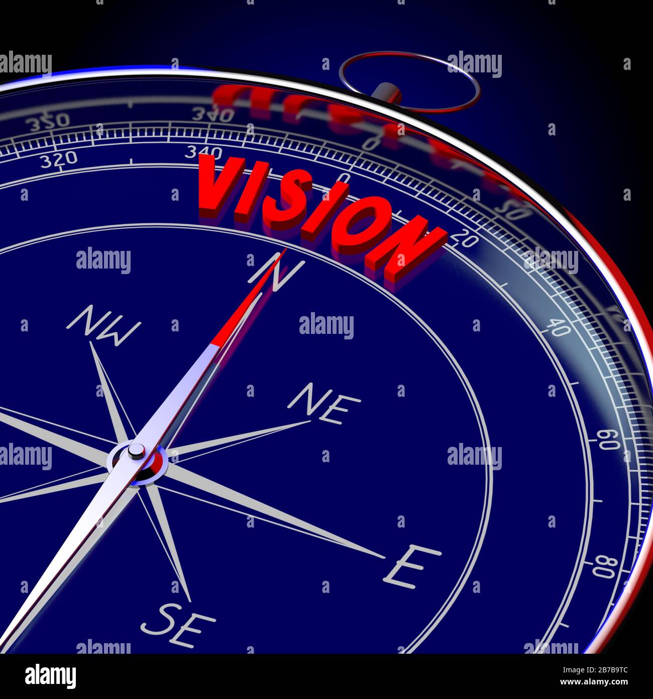 3D compass illustration - Vision Stock Photo - Alamy
