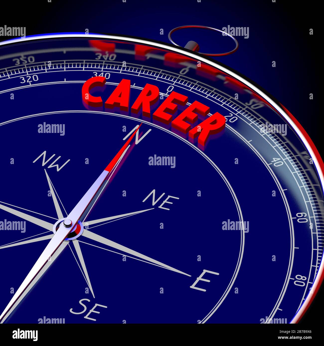 3D compass illustration - Career Stock Photo - Alamy