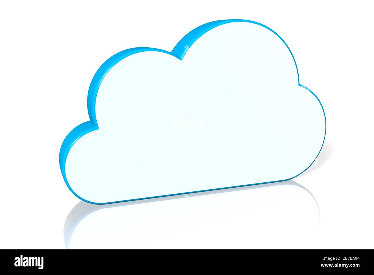 3D cloud computing illustration Stock Photo - Alamy