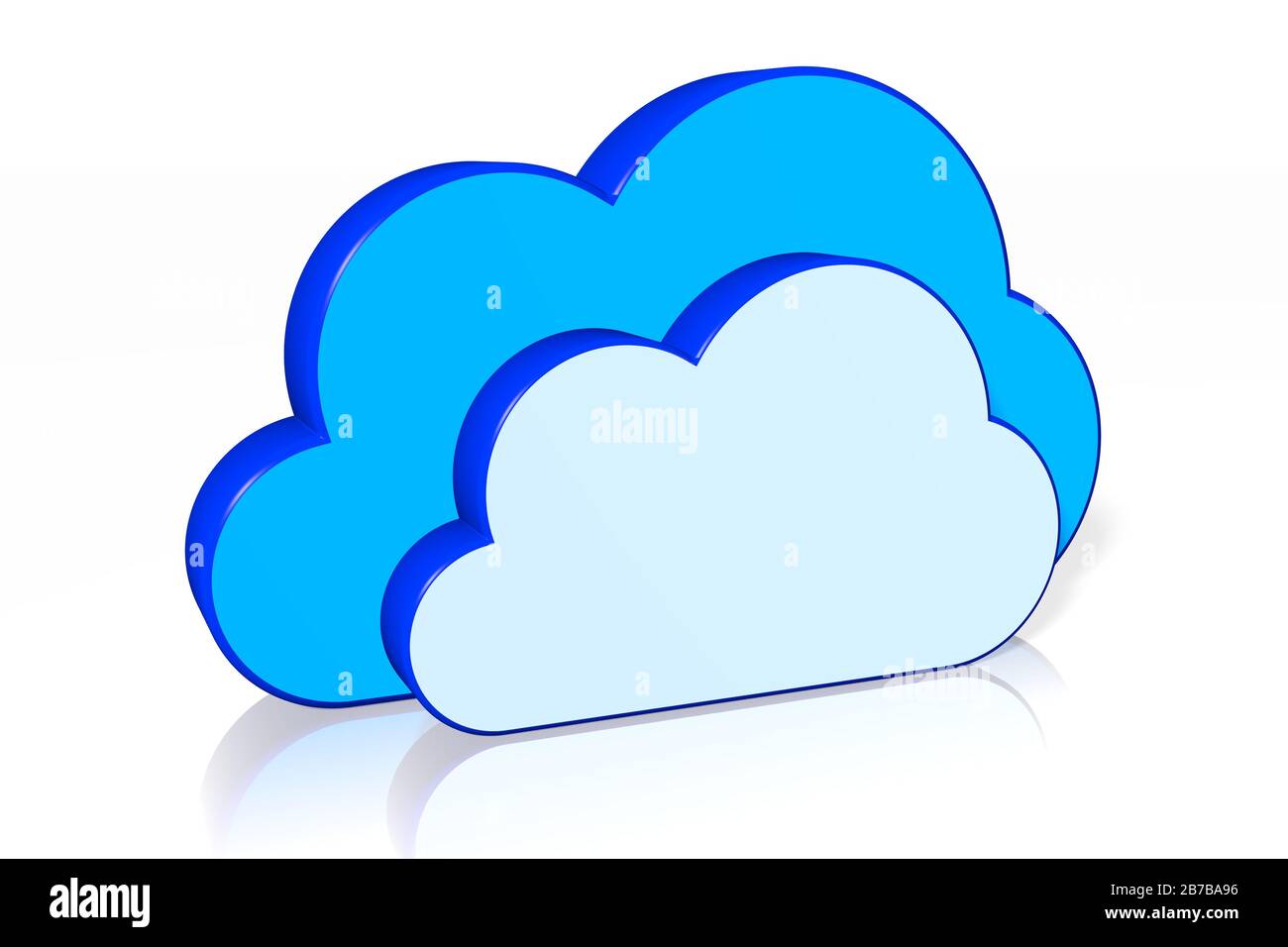 3D cloud computing illustration Stock Photo - Alamy