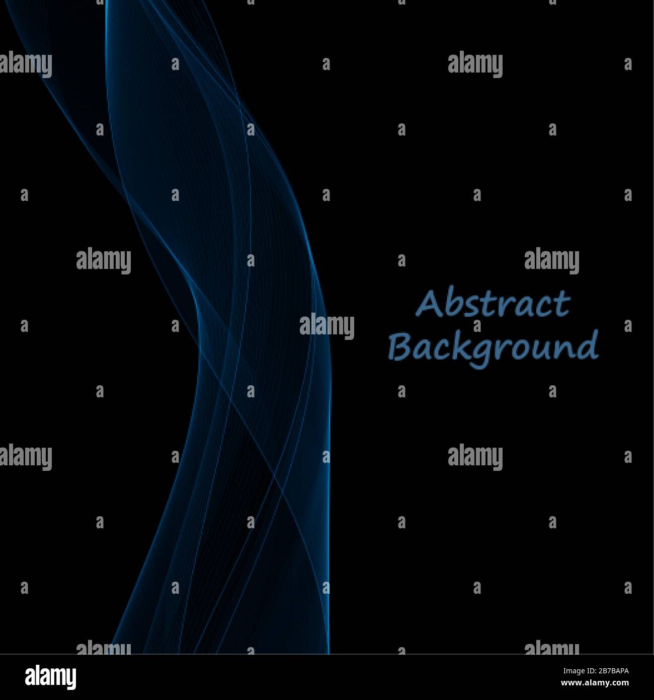 neon blue abstract wave. vector background Stock Vector Image & Art - Alamy