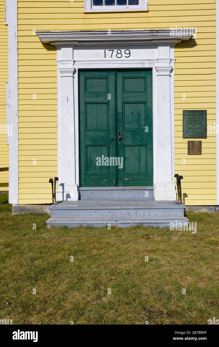 Alna Meeting House in Alna, Maine during the autumn months. Built in ...