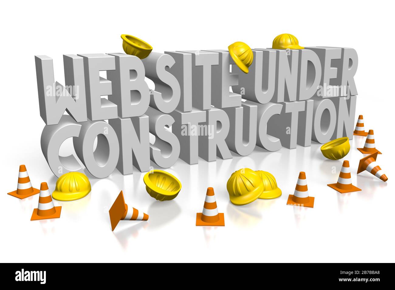 3D web page construction concept Stock Photo - Alamy