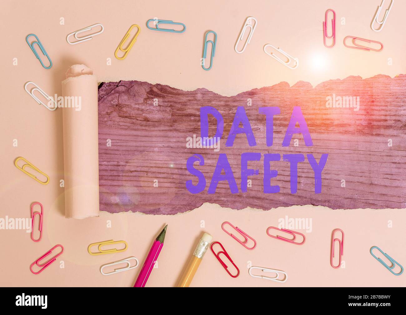 Writing note showing Data Safety. Business concept for concerns ...