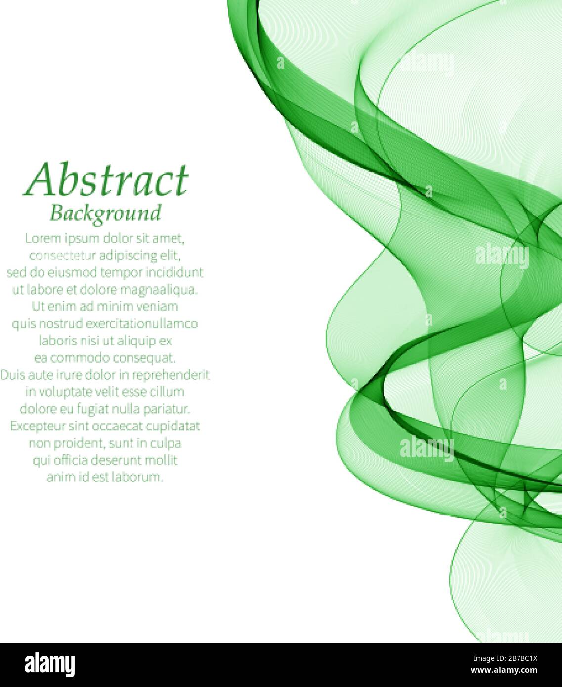 abstract green wave. vector lines Stock Vector Image & Art - Alamy