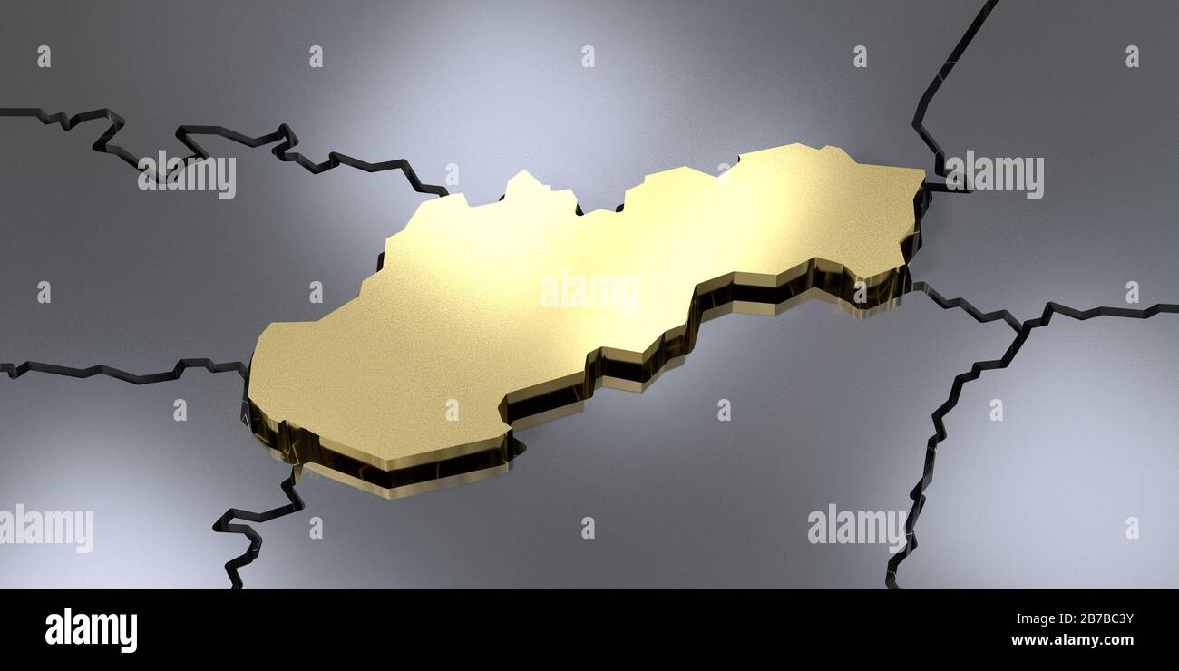 Outline map country slovakia hi-res stock photography and images - Alamy