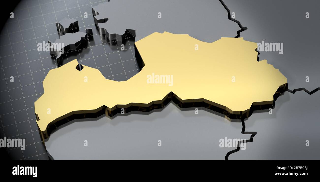 Estonia - country shape - 3D illustration Stock Photo - Alamy