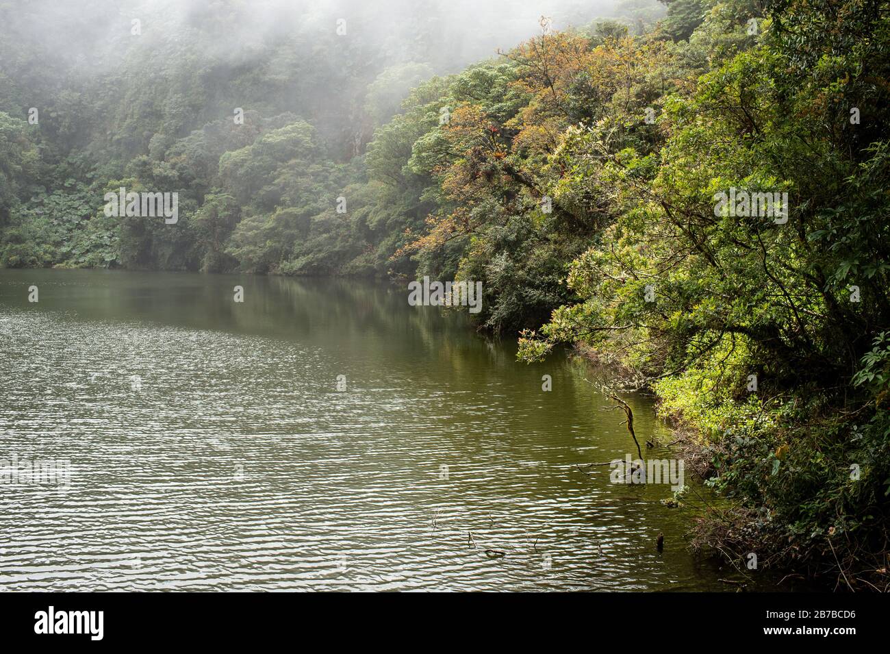 Barva Volcano Lagoon, Braulio Carrillo National Park, Costa Rica ...