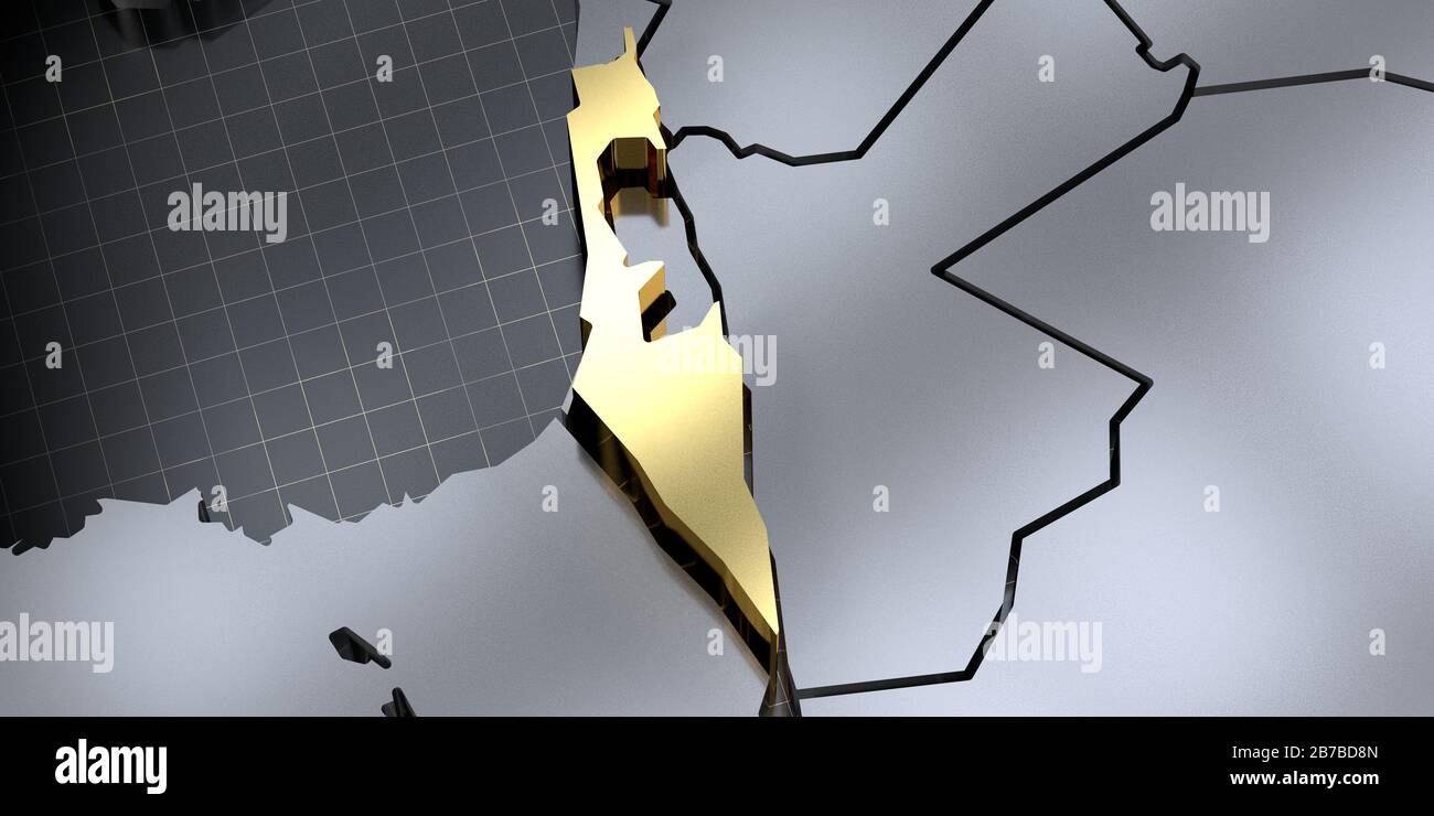 3d map of israel hi-res stock photography and images - Alamy