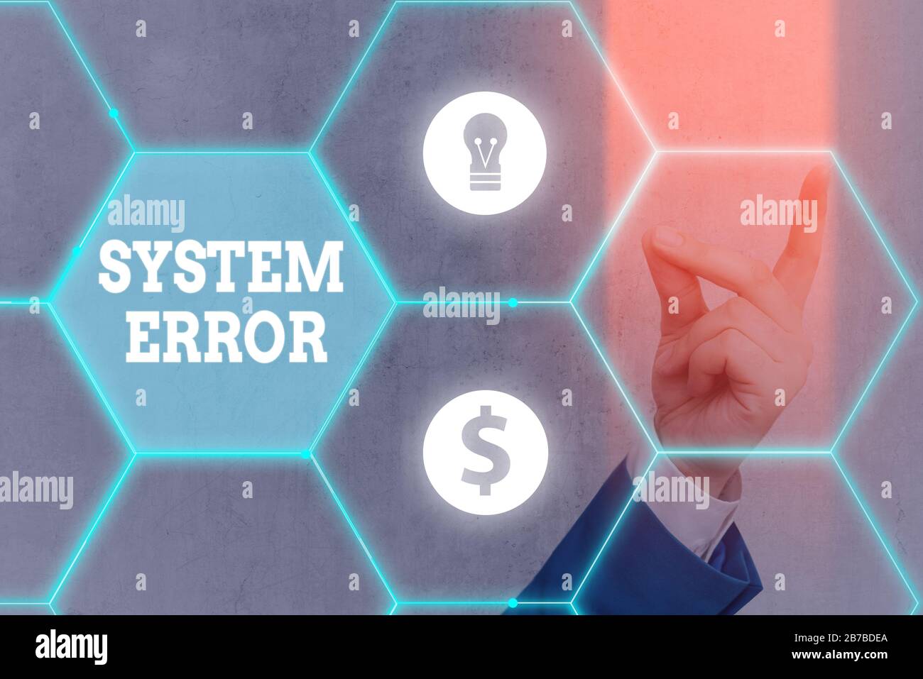 Writing note showing System Error. Business concept for instruction ...