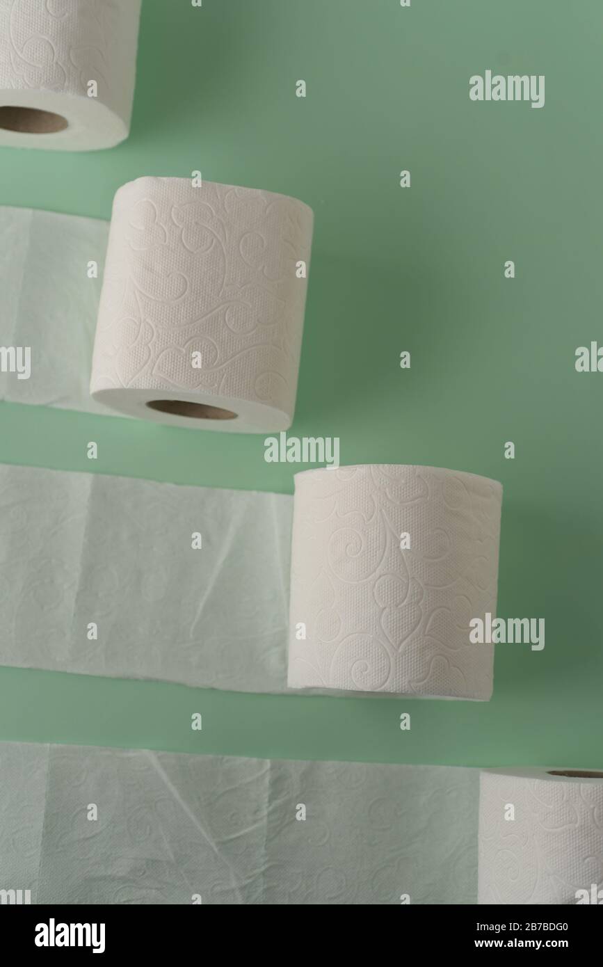 Stockpiling toilet paper during coronavirus crises Stock Photo - Alamy