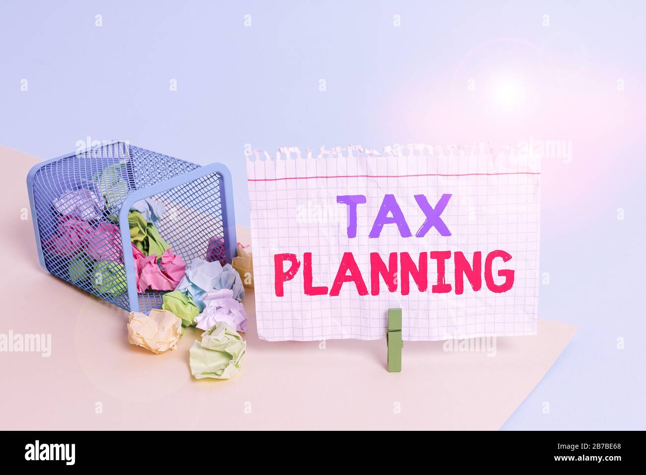 Handwriting text writing Tax Planning. Conceptual photo man of ...