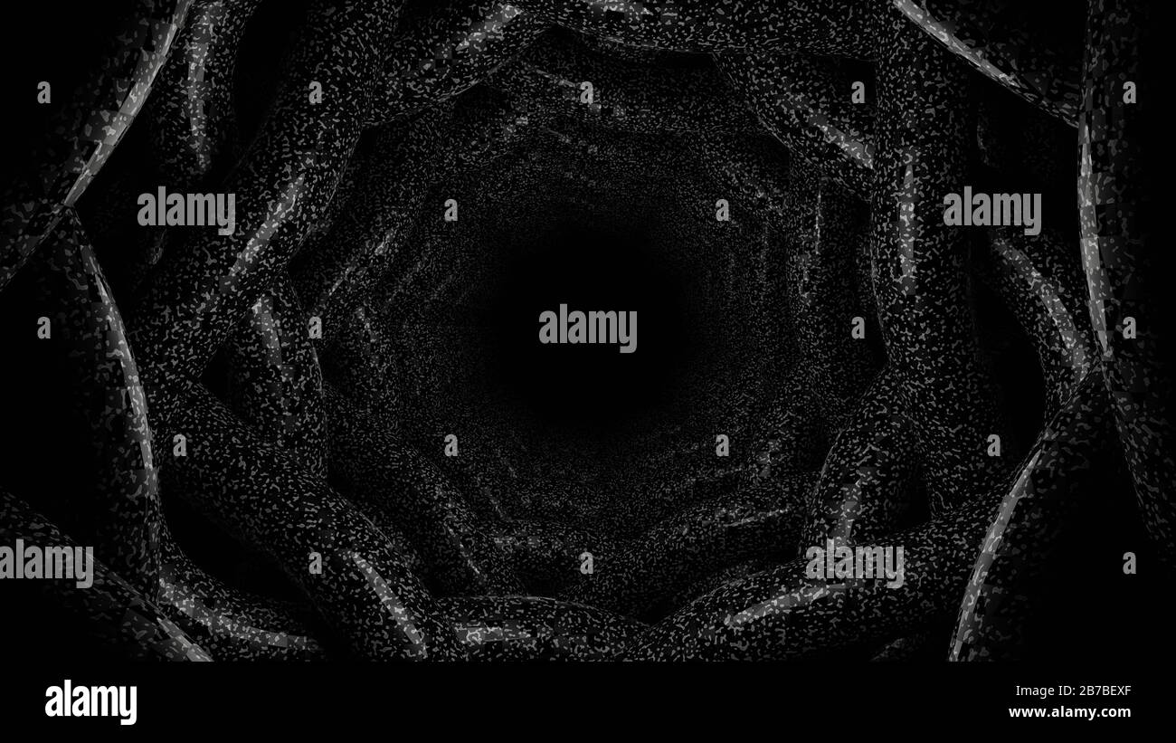 abstract endless torus tunnel 3d rendering illustration Stock Photo - Alamy