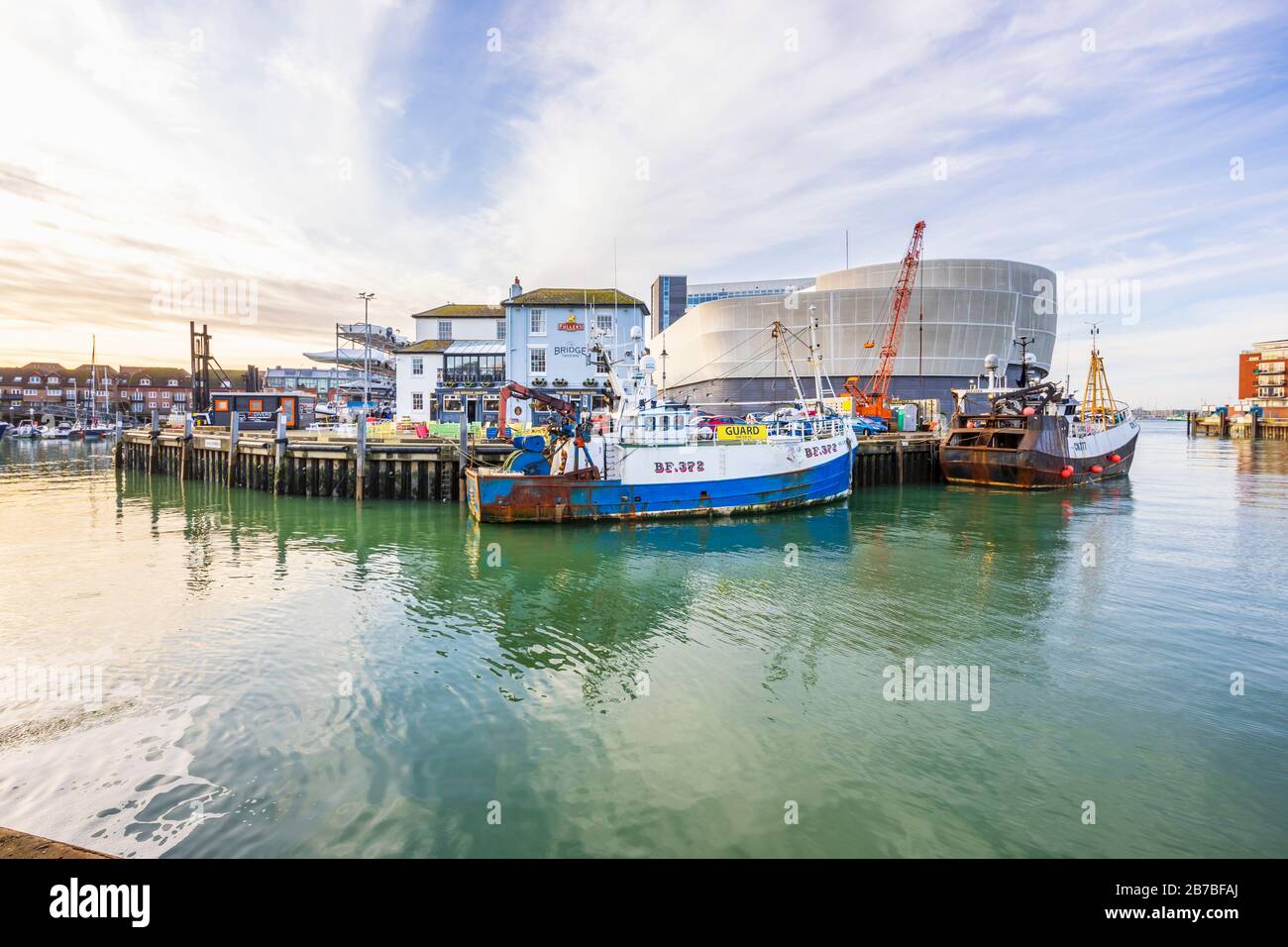 Old commercial fishing boat hi-res stock photography and images - Alamy