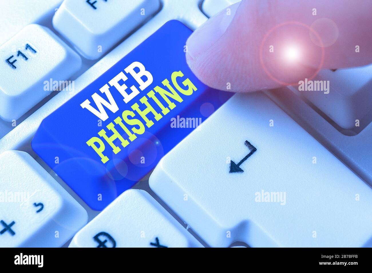 Text sign showing Web Phishing. Business photo showcasing fraudulent ...