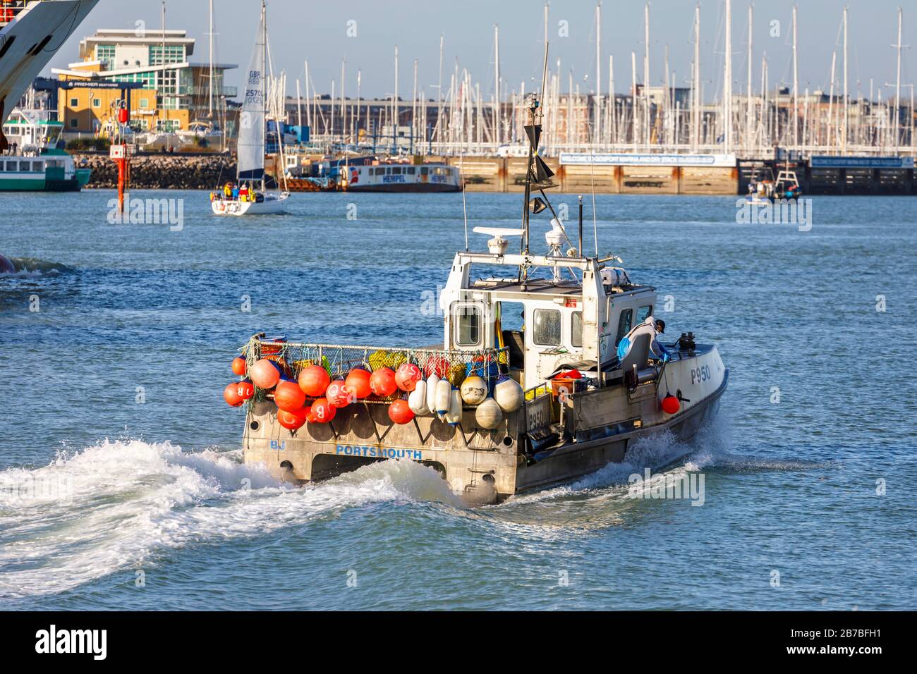 Small traditional british fishing boat hi-res stock photography and ...