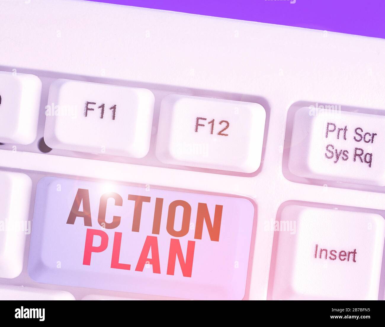 Handwriting text writing Action Plan. Conceptual photo the detailed ...