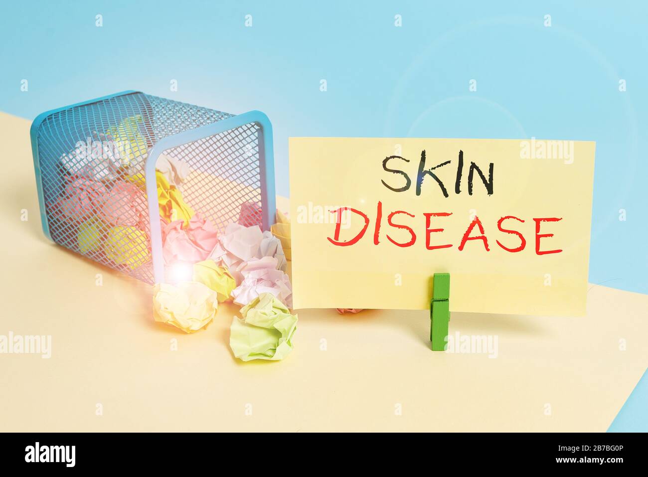 Handwriting text writing Skin Disease. Conceptual photo any of the ...