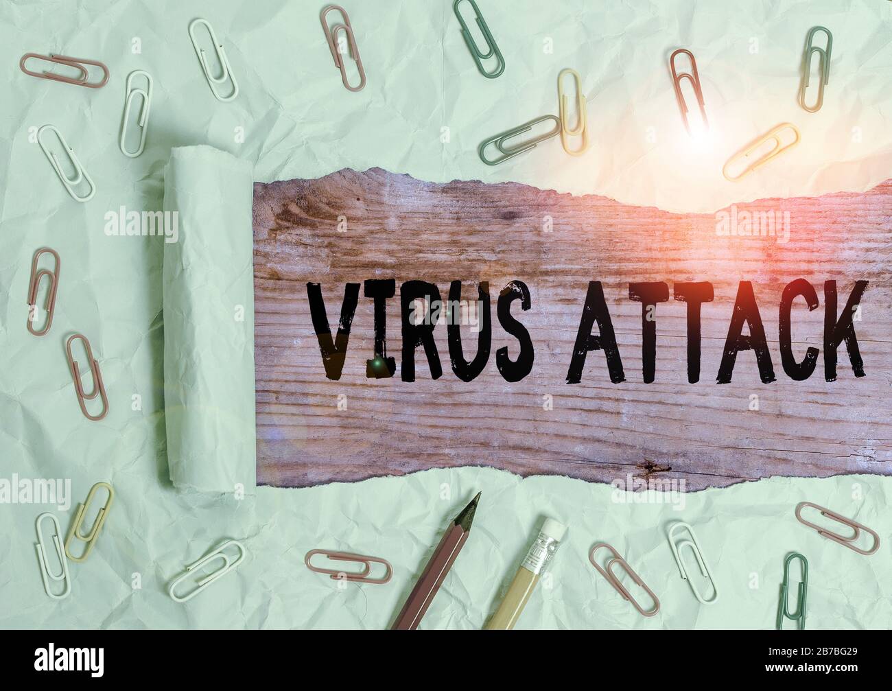 Text sign showing Virus Attack. Business photo showcasing malicious ...