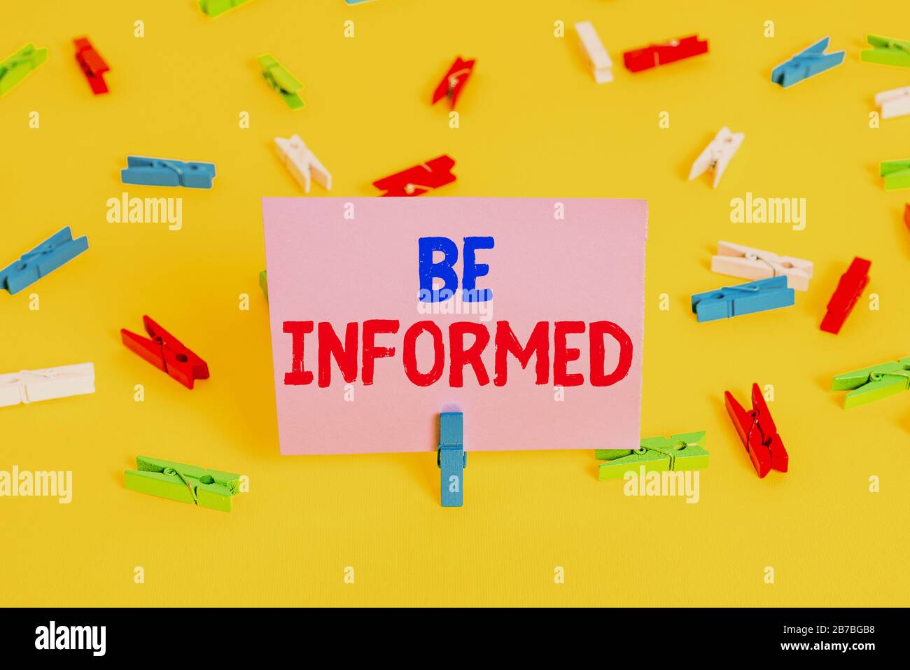 Handwriting text writing Be Informed. Conceptual photo having or ...