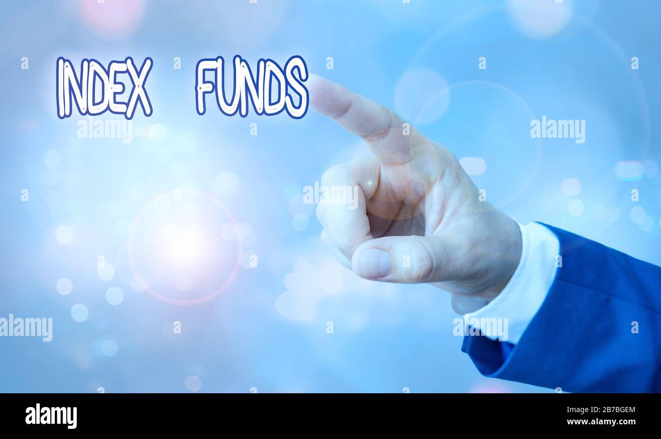 Handwriting text writing Index Funds. Conceptual photo mutual fund ...