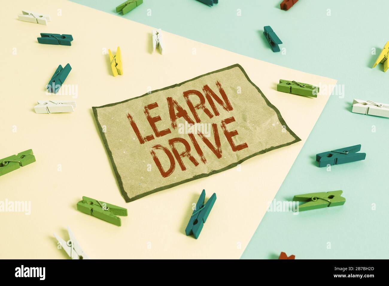 Handwriting text writing Learn Drive. Conceptual photo to gain the ...