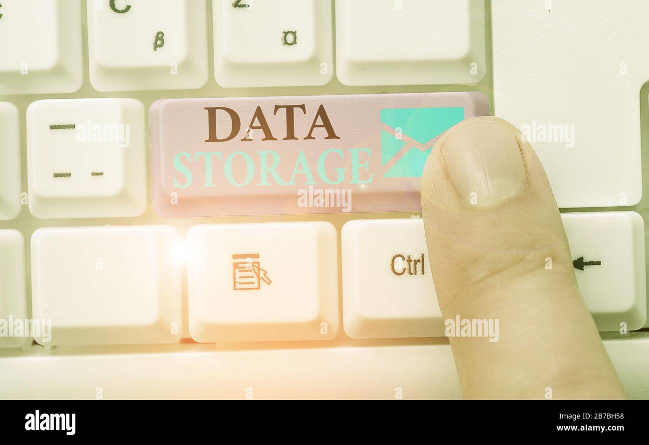 Word writing text Data Storage. Business photo showcasing the act of ...