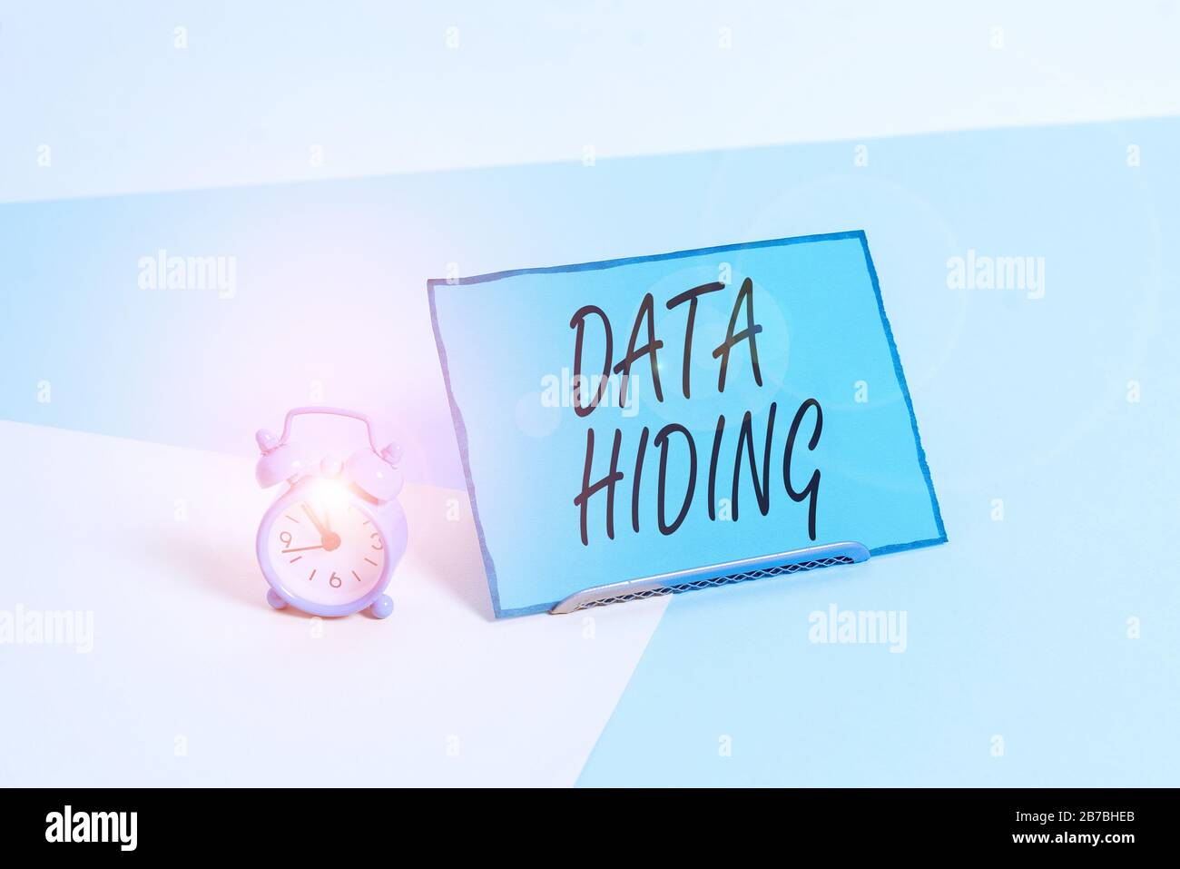 Conceptual hand writing showing Data Hiding. Concept meaning Secretly embedding data in graphics ...