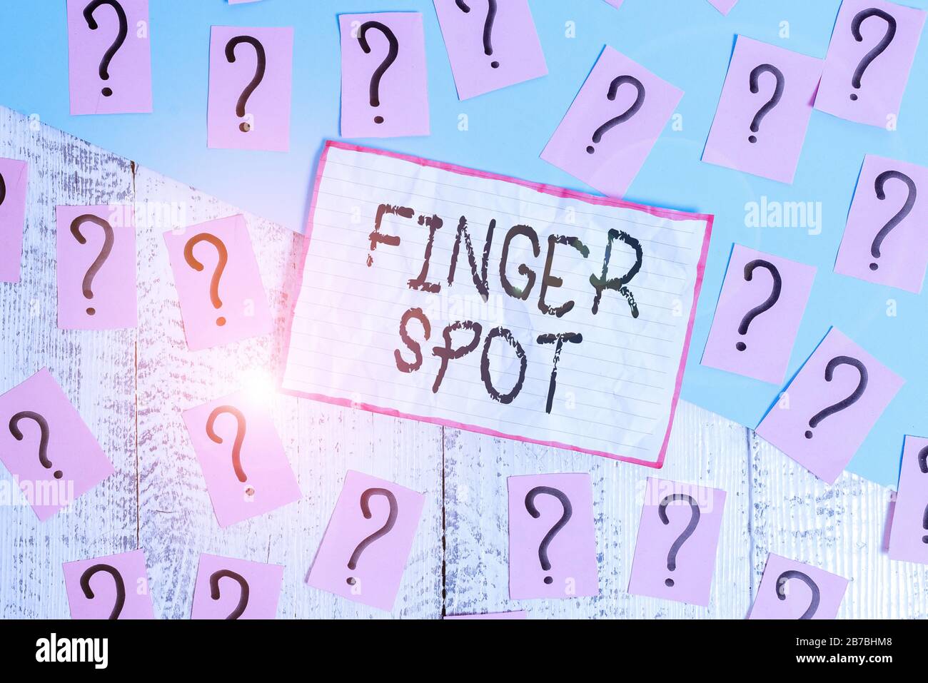 Handwriting text Finger Spot. Conceptual photo Small fluidfilled ...