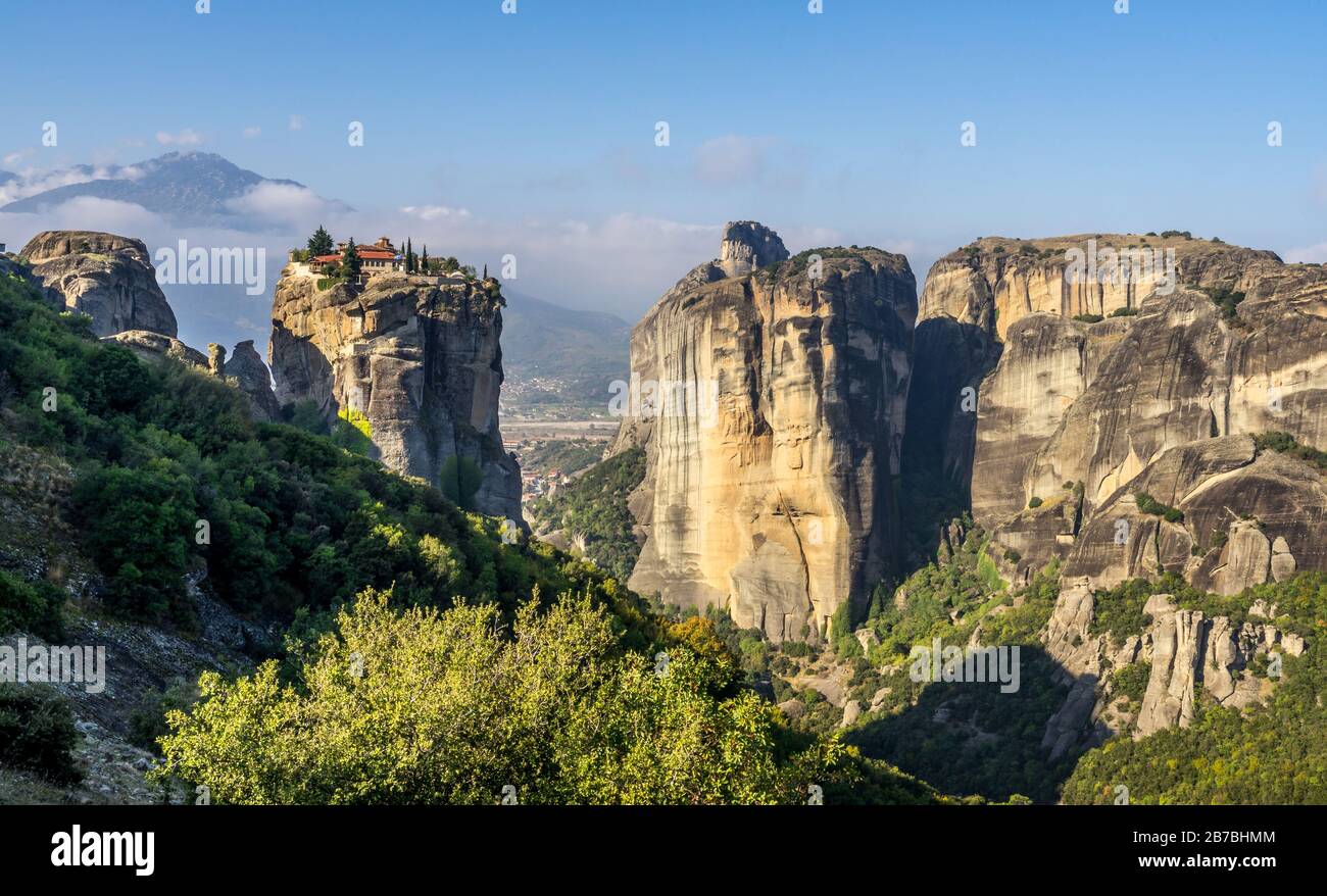 Beautiful Landscape of Meteora Monasteries Stock Photo - Alamy