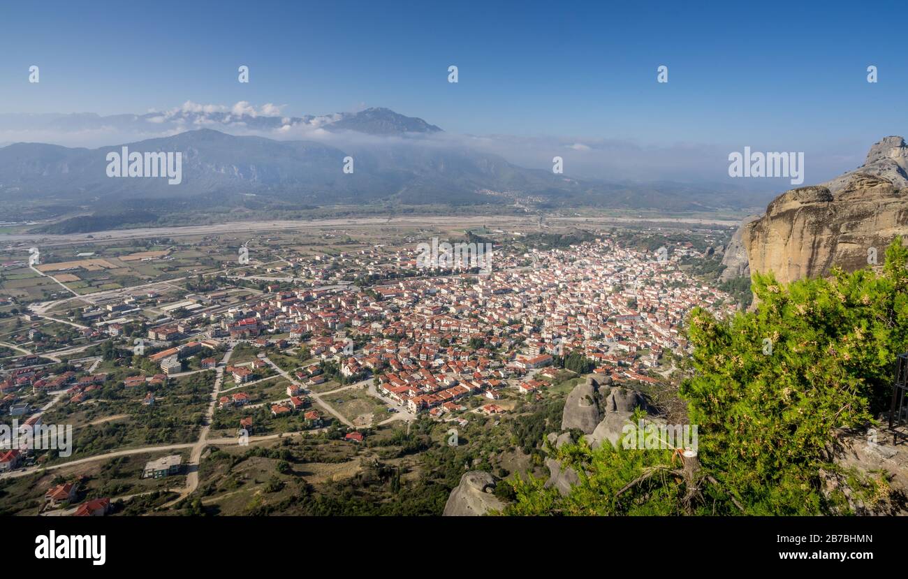 Meteora monasteries aerial view hi-res stock photography and images - Alamy