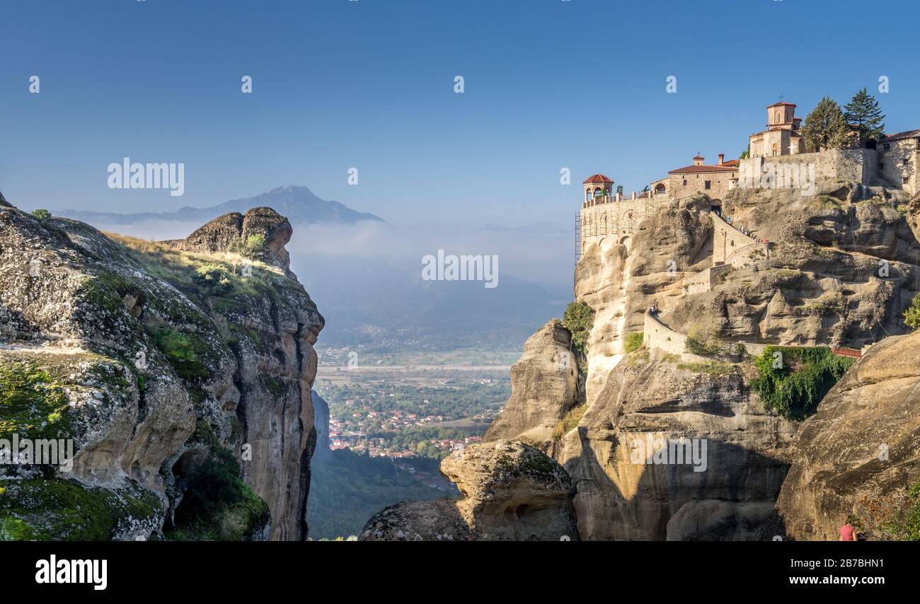 Beautiful Landscape of Meteora Monasteries Stock Photo - Alamy