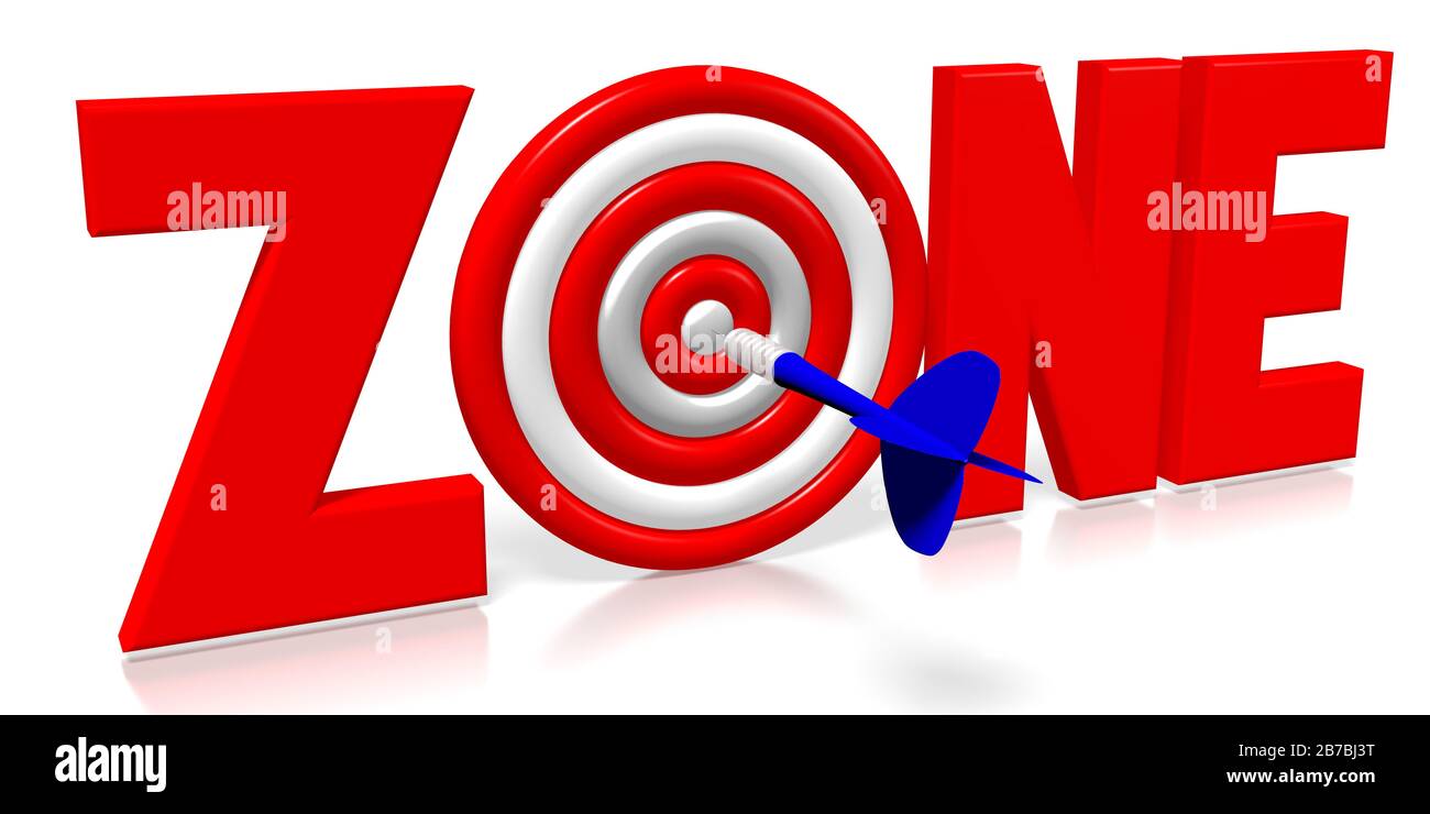 3D darts illustration - zone Stock Photo - Alamy
