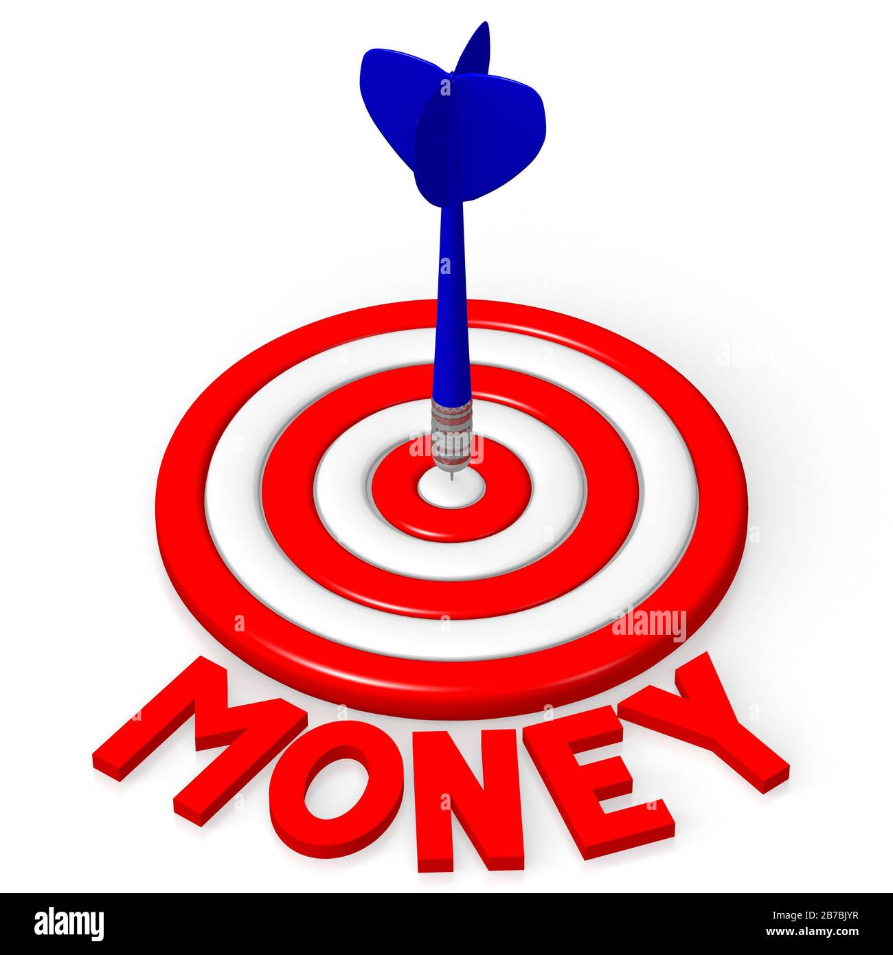 3D word/ darts illustration - money Stock Photo - Alamy