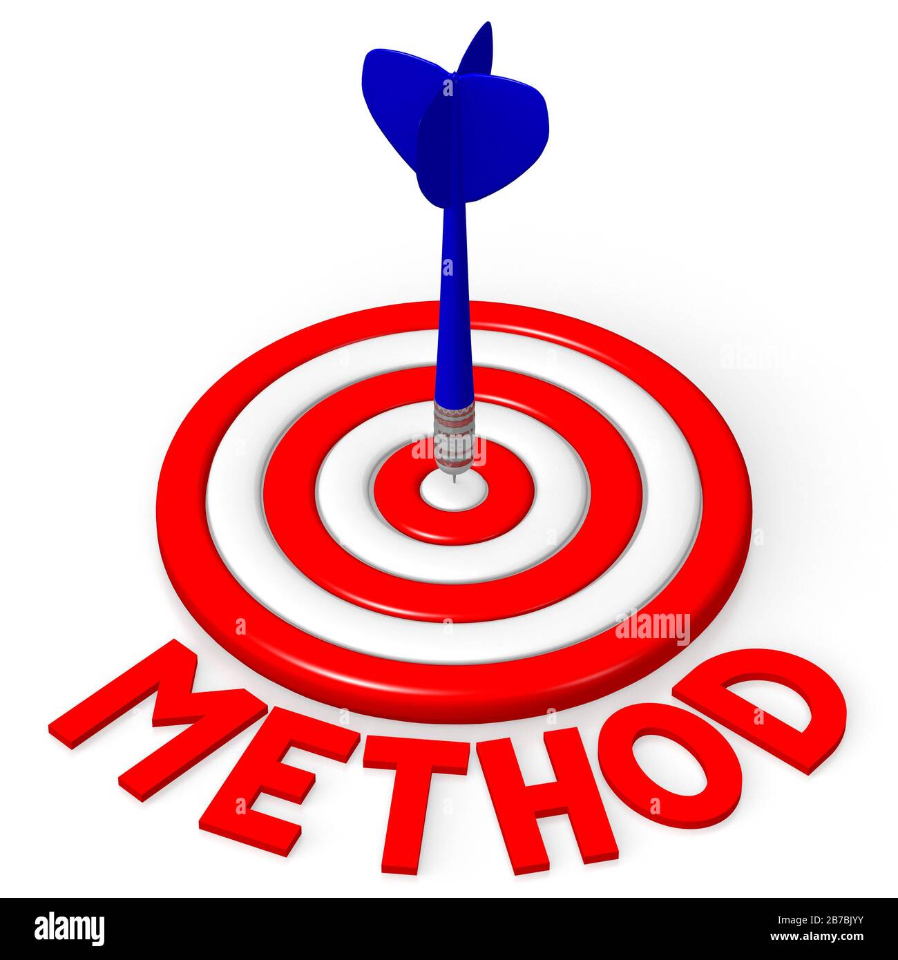 3D word/ darts illustration - method Stock Photo - Alamy