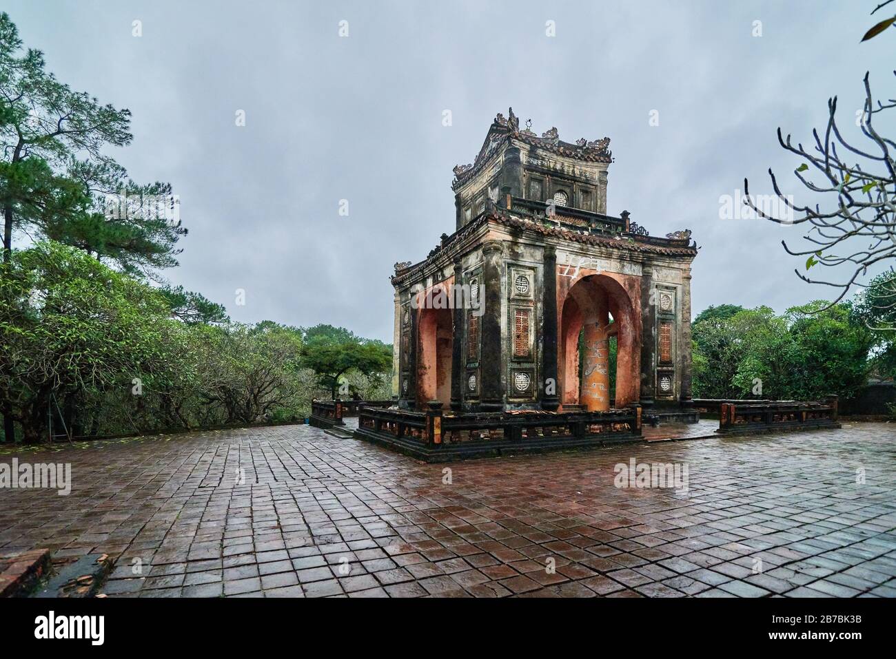 Imperial Tomb of Emperor Tu Duc in Hue, Vietnam.A UNESCO World Heritage ...