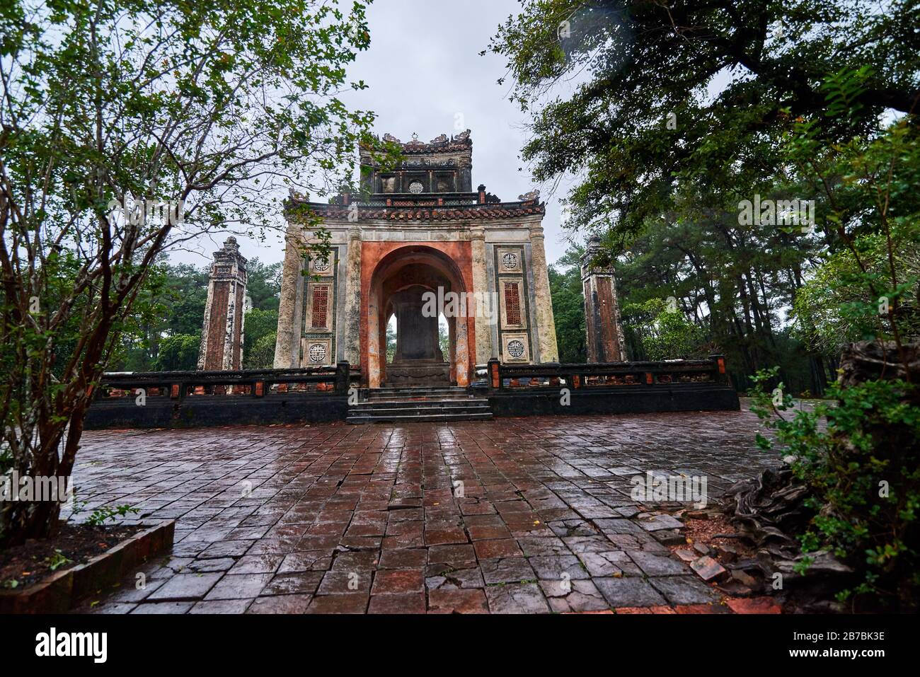 Imperial Tomb of Emperor Tu Duc in Hue, Vietnam.A UNESCO World Heritage ...