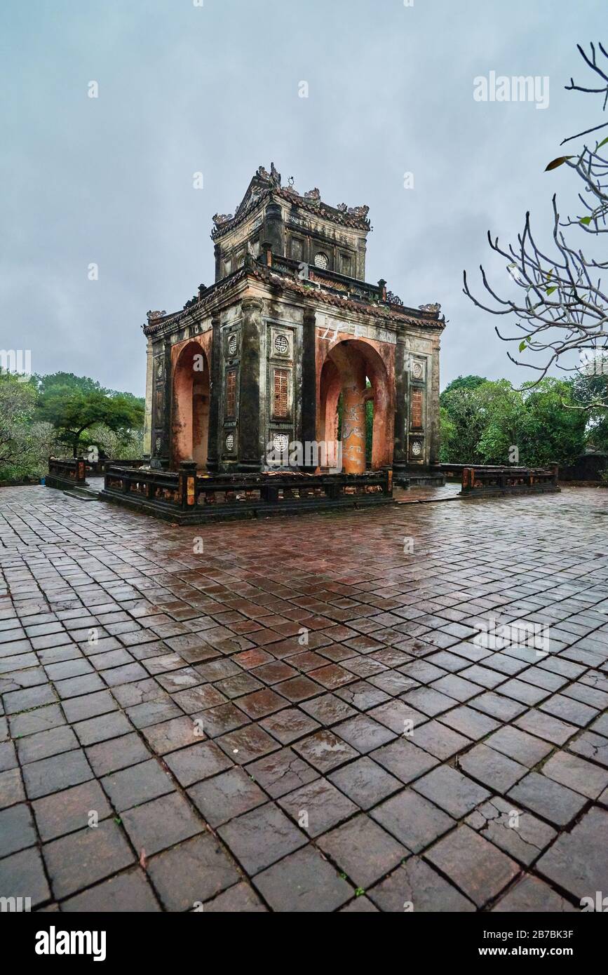 Imperial Tomb of Emperor Tu Duc in Hue, Vietnam.A UNESCO World Heritage ...