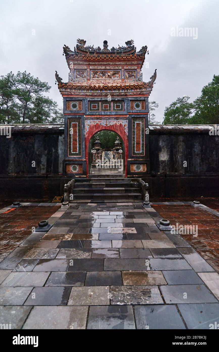 Imperial Tomb of Emperor Tu Duc in Hue, Vietnam.A UNESCO World Heritage ...