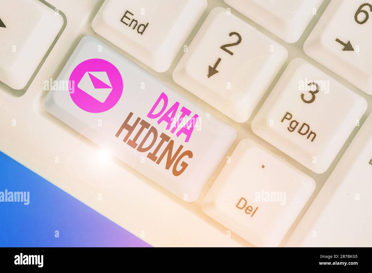 Word writing text Data Hiding. Business photo showcasing Secretly embedding data in graphics ...