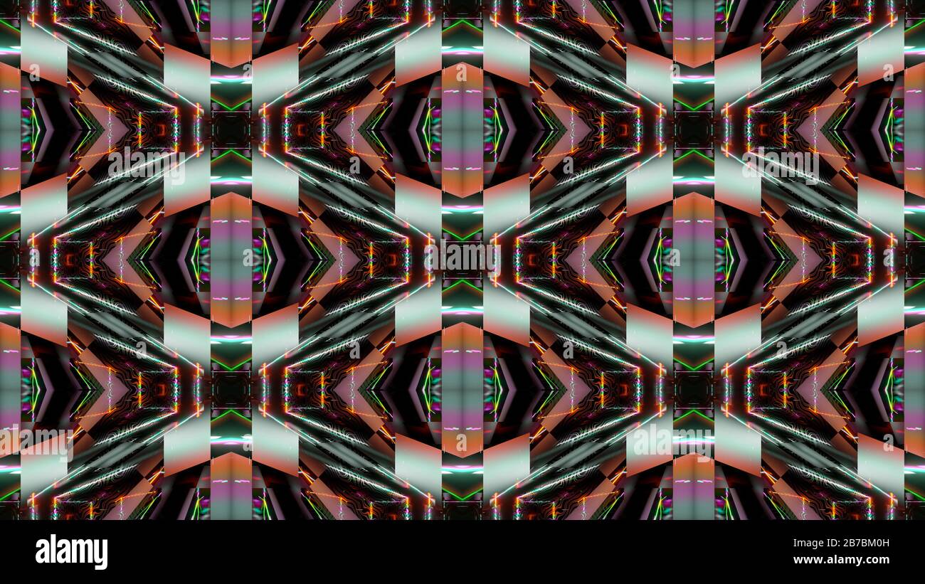 seamless abstract futuristic pattern 3d rendering illustration Stock ...