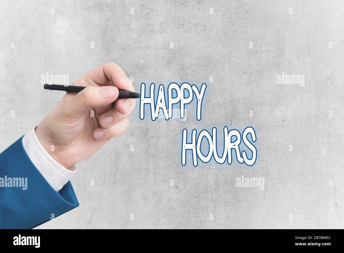 Word writing text Happy Hours. Business photo showcasing when drinks ...