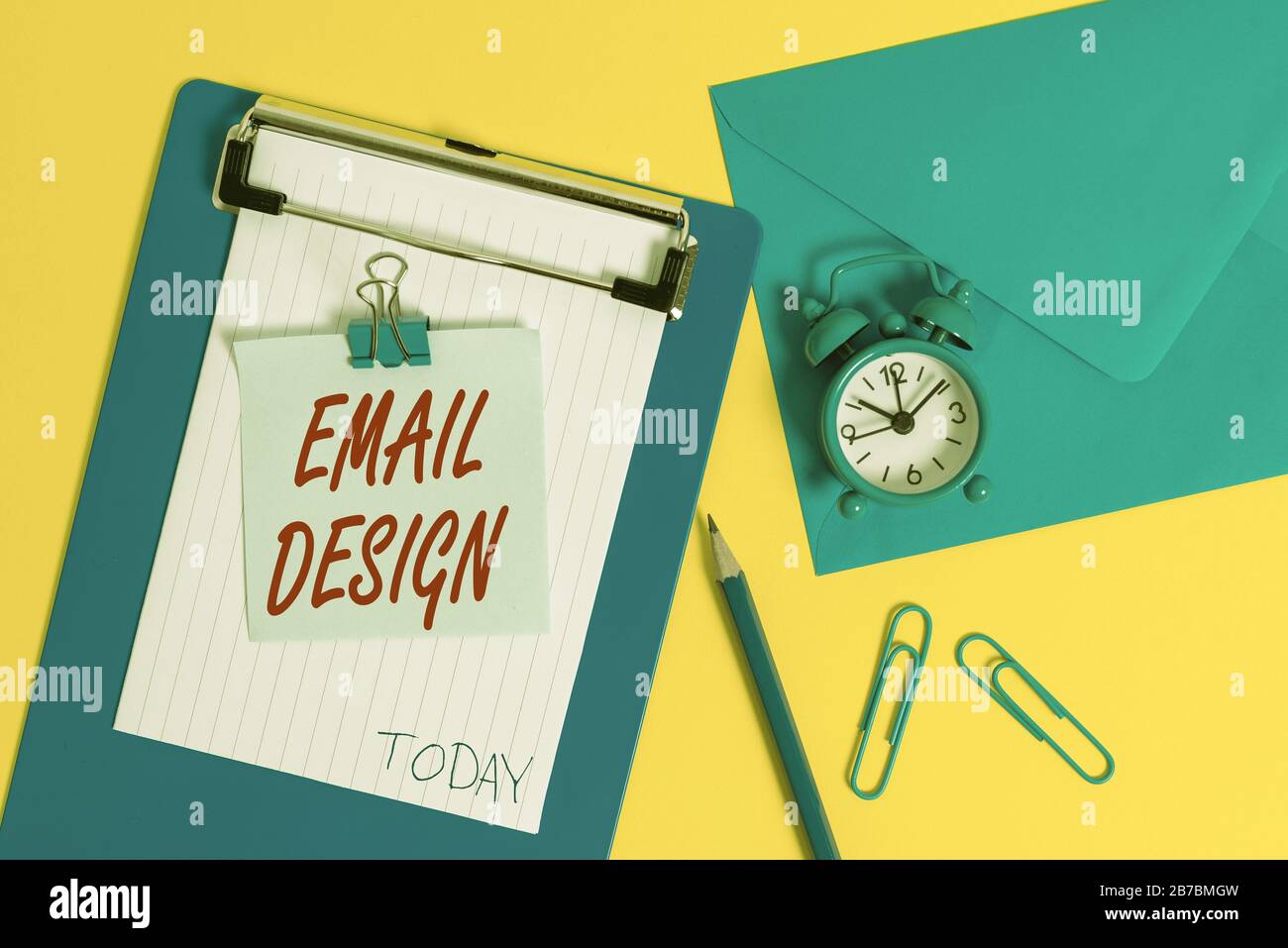 Writing note showing Email Design. Business concept for reusable HTML ...
